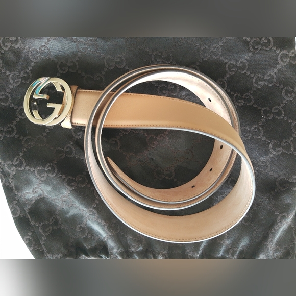 Gucci | Accessories | Gucci Interlocking Gold Tone G 5 Wide Belt | Poshmark